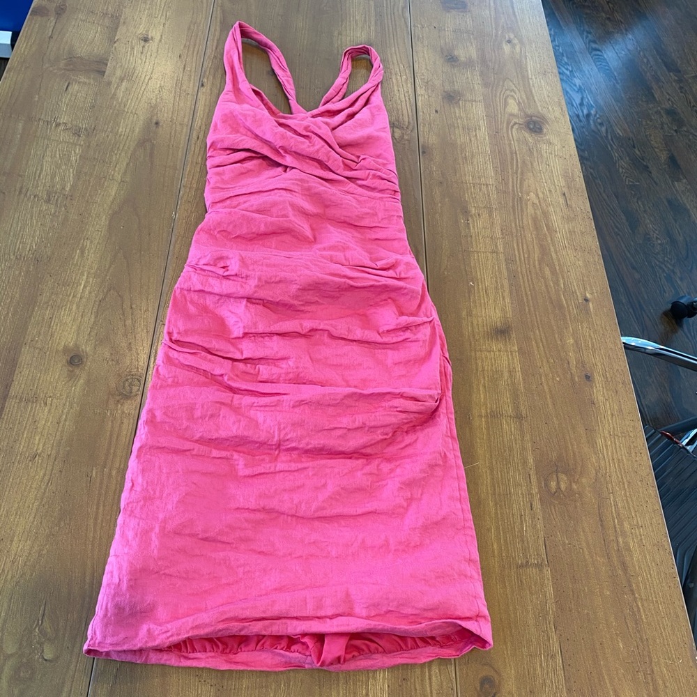 Nicole Miller Barbie Pink Cute Sexy Ruffled Dress - Gem